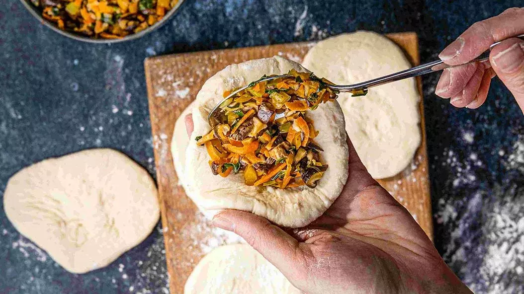Panini Bao ripieni di funghi e verdure | Kikkoman